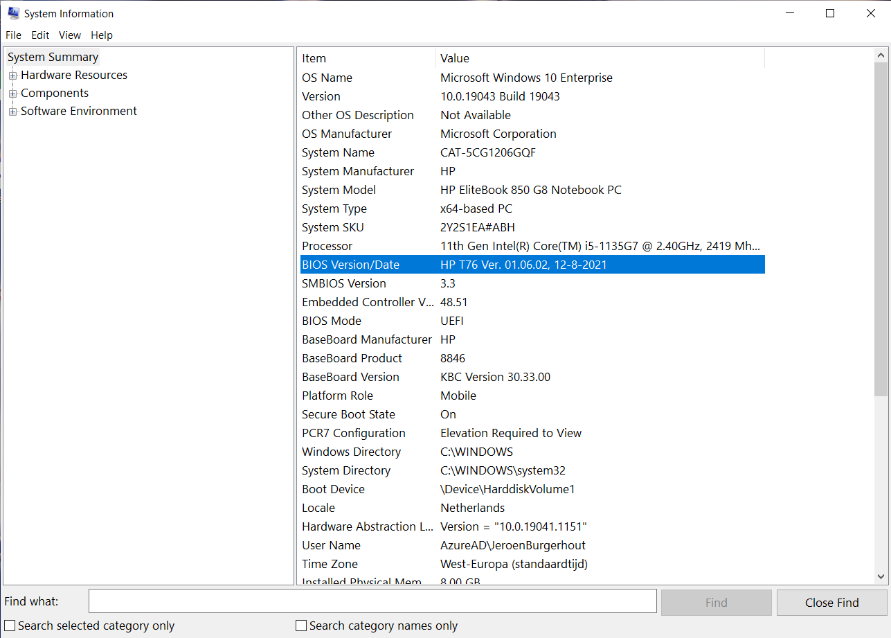 Updating HP BIOS with HP Connect