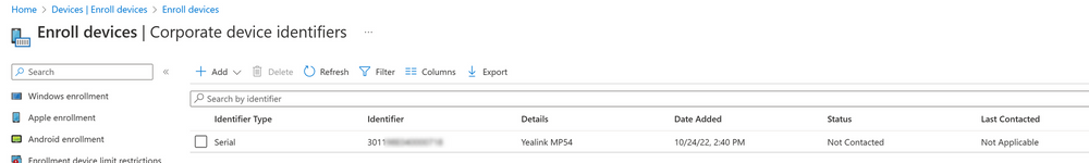 How to add Teams Phones into Intune
