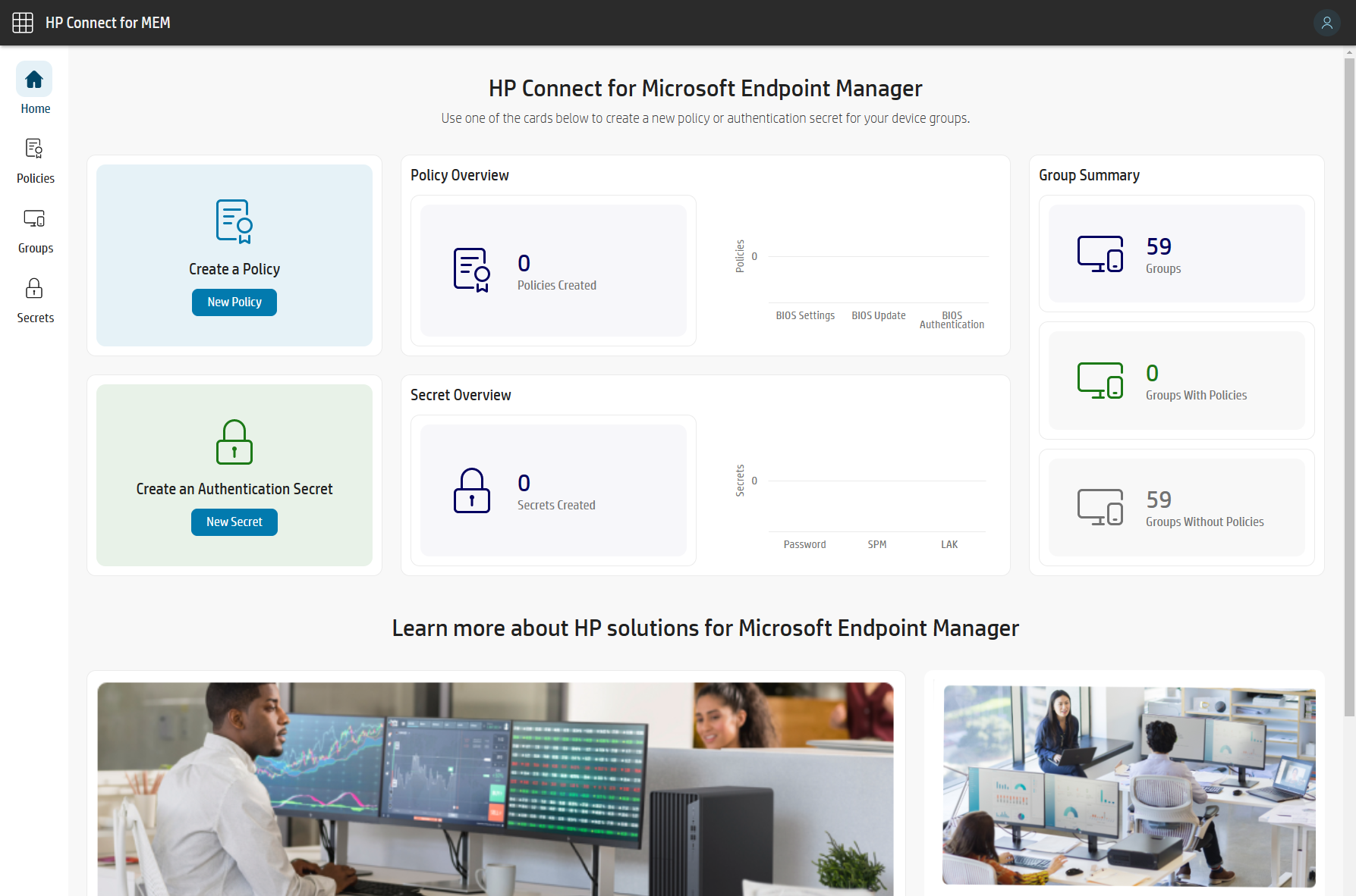 Updating HP BIOS with HP Connect