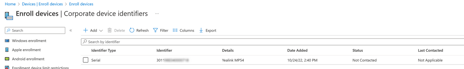 How to add Teams Phones into Intune
