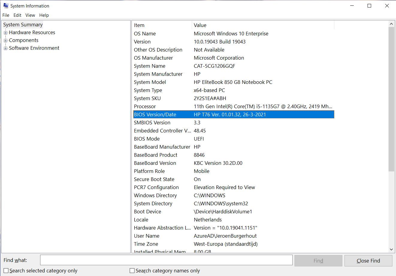 Updating HP BIOS with HP Connect