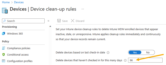 Device clean-up in Azure AD & Intune