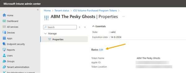 Renewing the Apple VPP token
