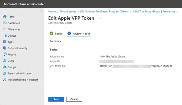 Renewing the Apple VPP token